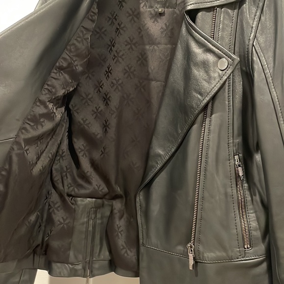 Ted Baker | Jackets & Coats | Ted Baker Real Leather Jacket Black ...